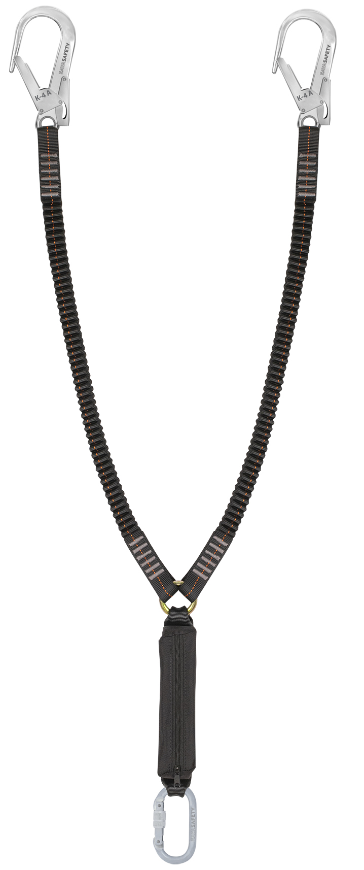 Twin-Leg Shock Absorbing Elastic Lanyard - Kaya Safety